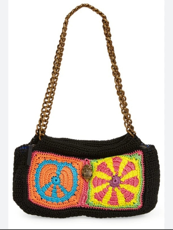 Kurt Geiger | Bags | Kurt Geiger Kensington Crocheted Shoulder Bag With ...